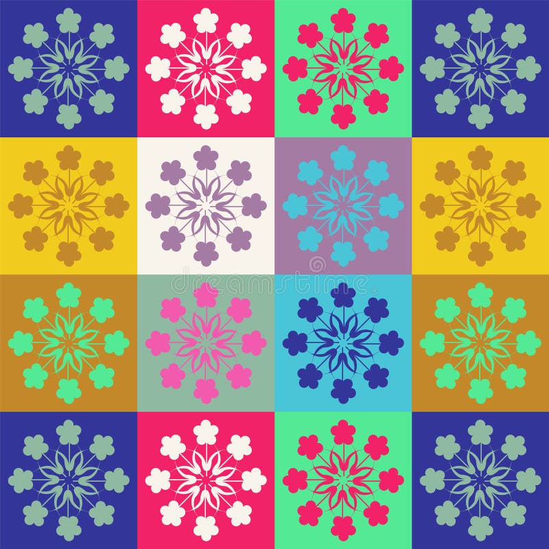 Colorful Spring Patterns - Illustration Stock Vector - Illustration of ...