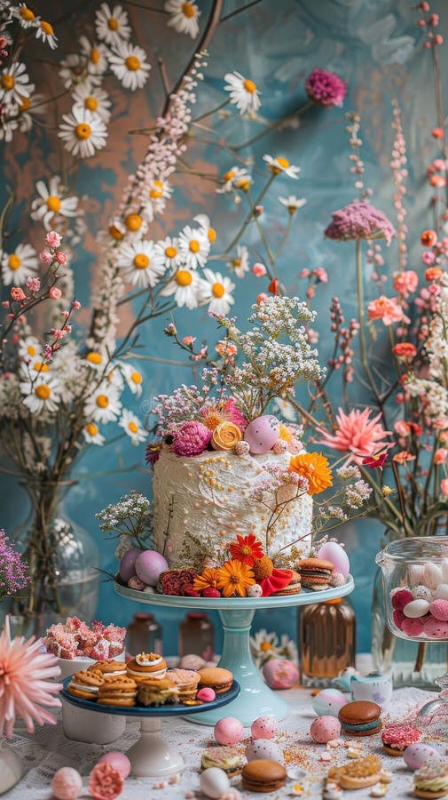 Colorful Spring-themed Baked Goods and Decorations for a Festive Easter ...