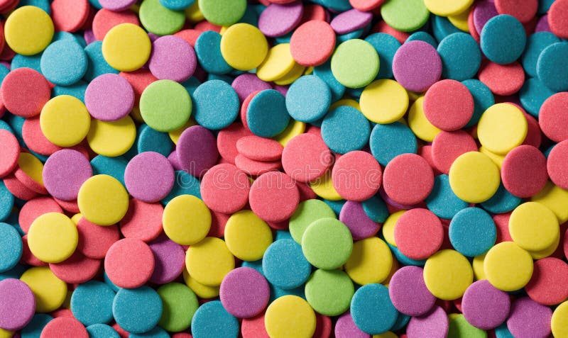 Colorful Sprinkles Create a Vibrant Pattern Stock Image - Image of cake ...