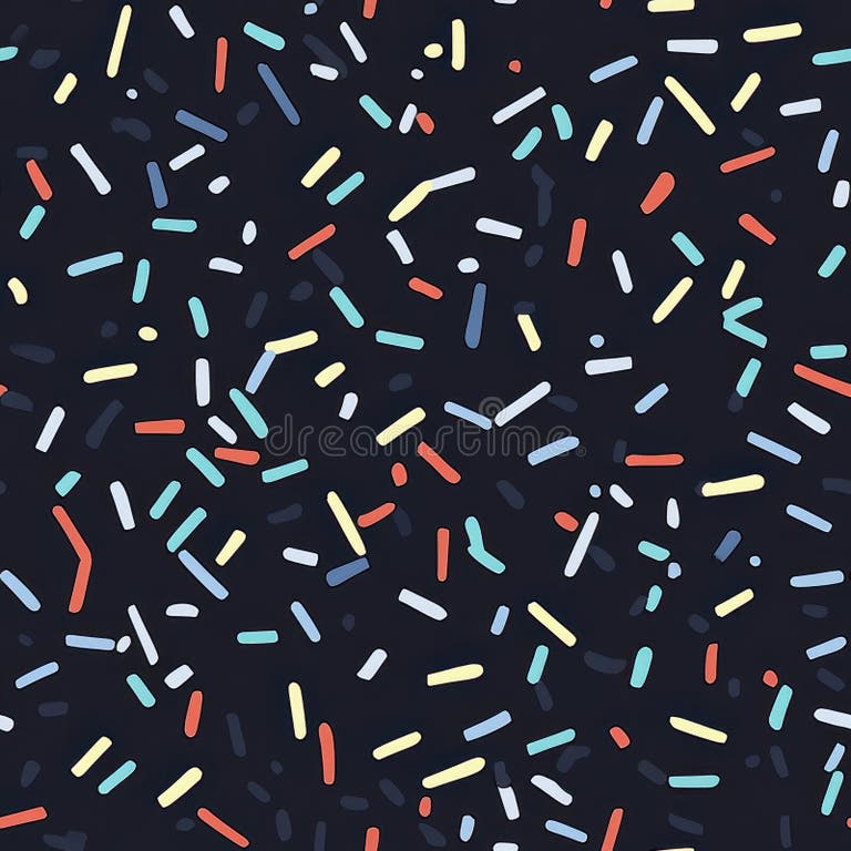 Colorful Sprinkles on Dark Background - Abstract Vibrant Pattern. Stock ...
