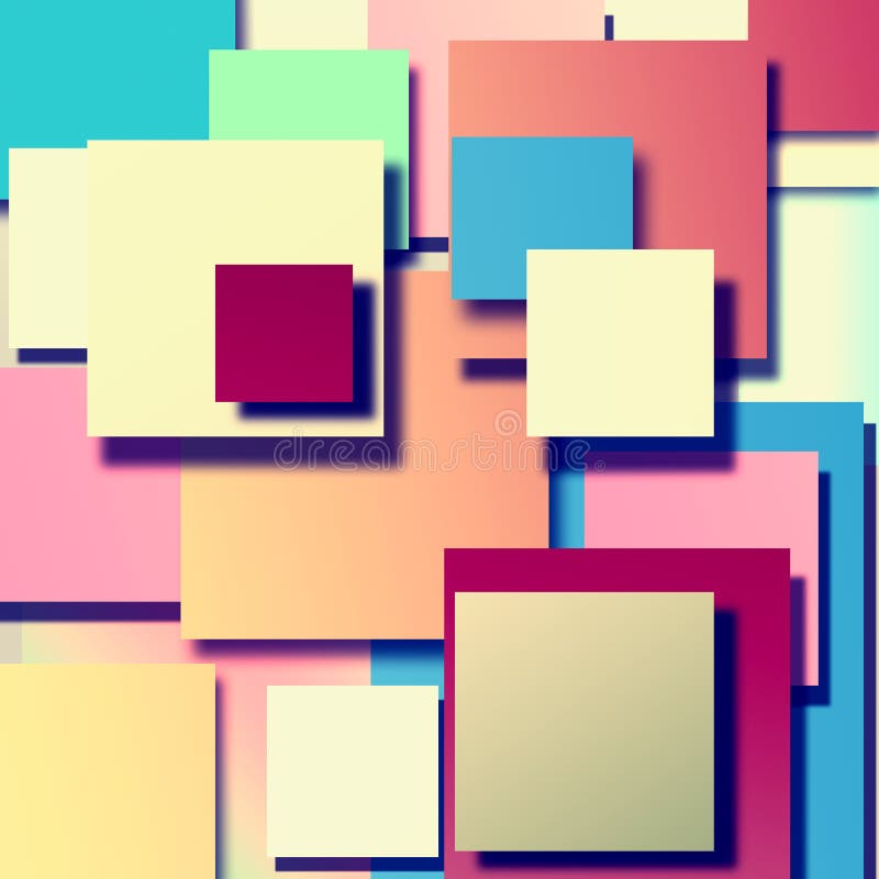 Colorful Square Blank Background Stock Illustration - Illustration of ...