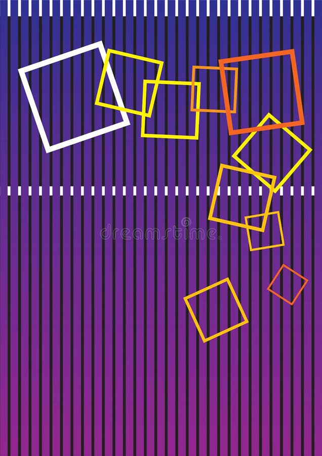 Colorful Square Box Template with Lid Stock Vector - Illustration of ...