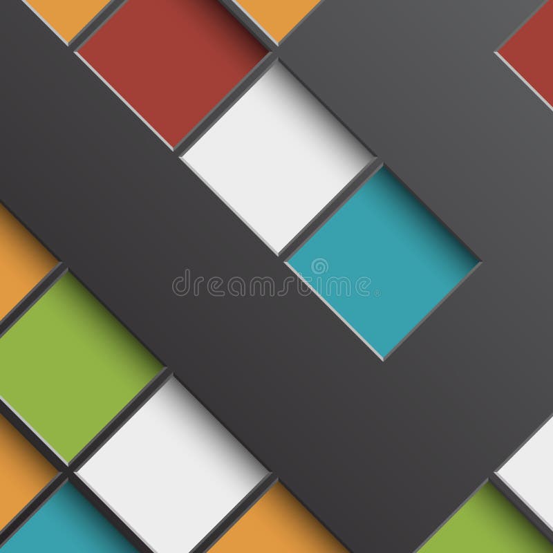 Colorful square cells stock vector. Illustration of pointer - 50784495
