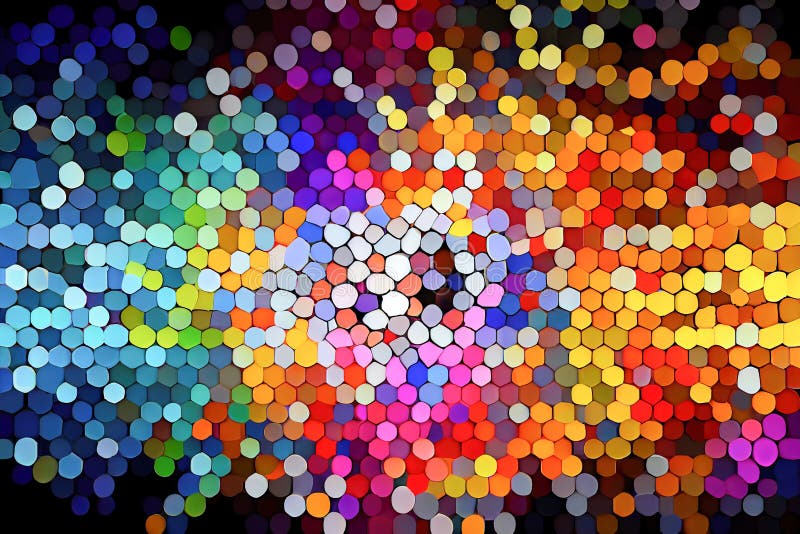 Colorful Square Pixels Background Illustration. Generative AI Stock ...