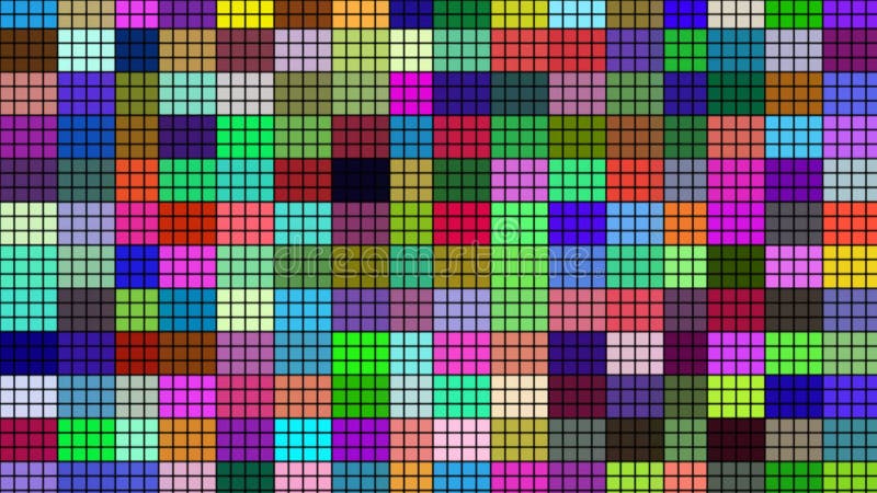 Colorful Square Pixels Moving Background Stock Video - Video of cube ...