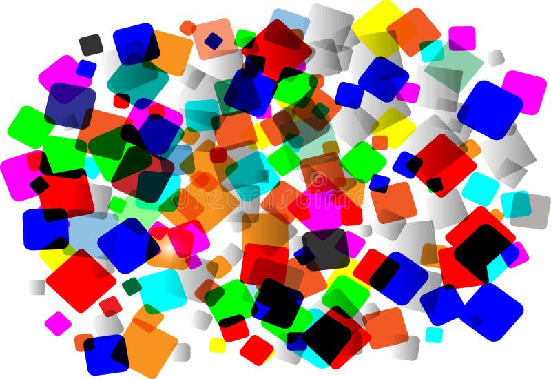 Colorful Square Shape Pattern for Background Vector Stock Vector ...