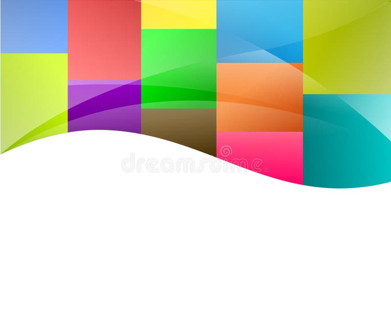 Colorful Squares Background Stock Vector - Illustration of green ...