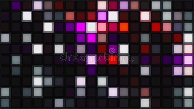Colorful Squares on Black Looping Background Stock Footage - Video of ...