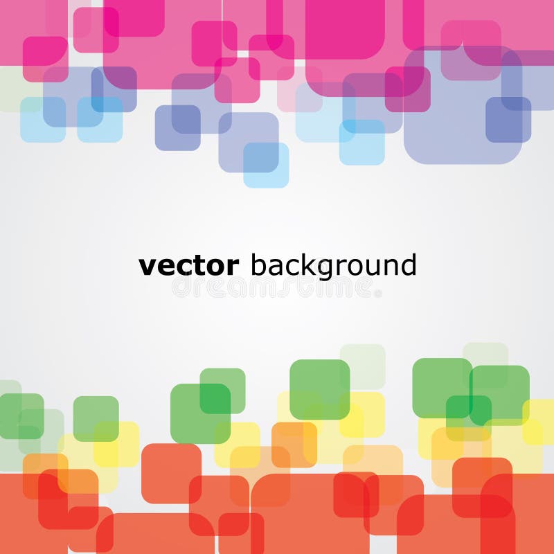 Colorful Squares Vector Background Stock Vector - Illustration of ...