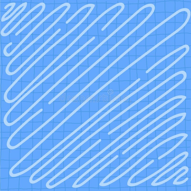 Colorful Squiggle Line Doodle Blue, Grey, White Pattern. Creative ...