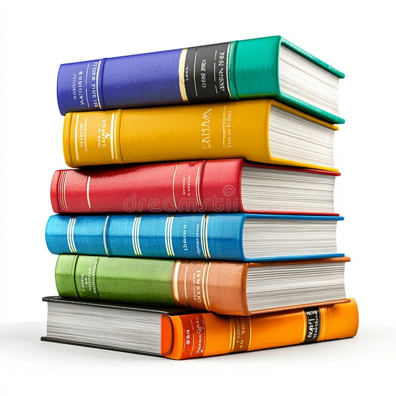 Colorful Stack of Books Education Knowledge Literature Reading Study ...