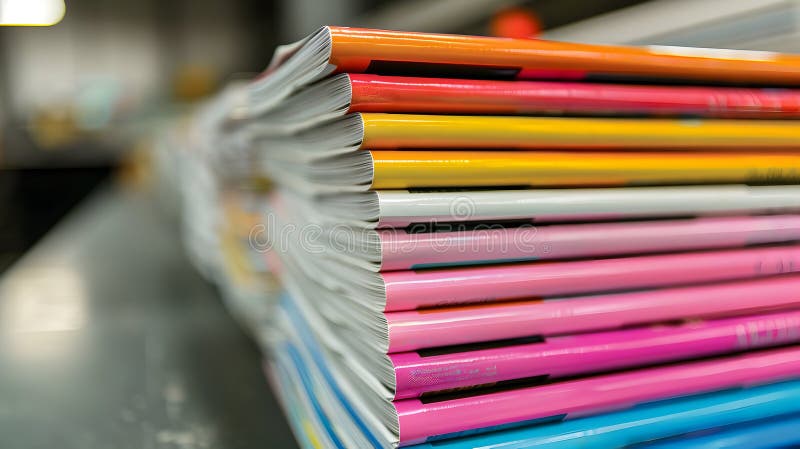 Colorful Stack of Books stock illustration. Illustration of knowledge ...