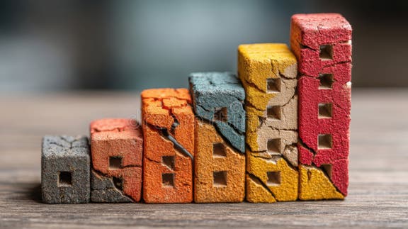 Colorful Stack of Bricks Representing Smart Urban Resilience Versus ...