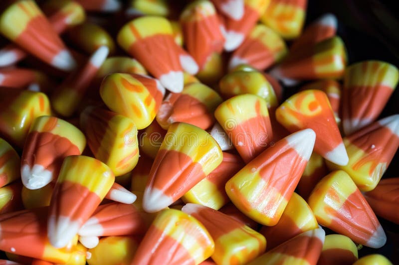 A Colorful Stack of Candy Corn on a Table, Perfect for Parties or ...