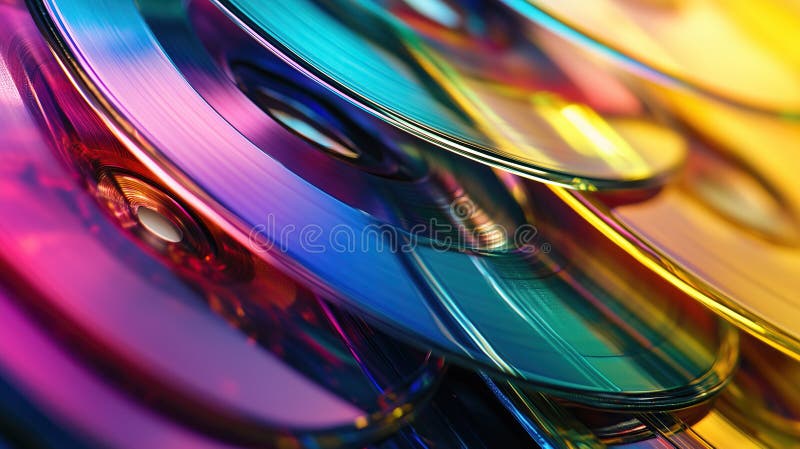 Colorful stack of CD stock image. Image of pile, stack - 330816037