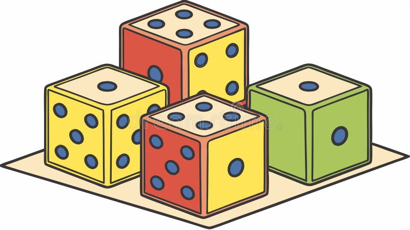 Colorful Stack of Dice, Gaming, Chance, and Strategic Decision Making ...