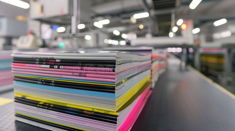 Stack of Printed Magazines stock image. Image of digital - 375223013