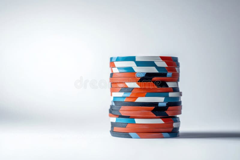 Colorful Stack of Vibrant Bands Arranged in a Visually Appealing Manner ...