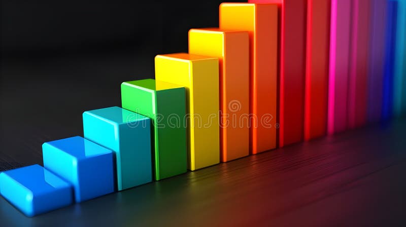 Colorful Stack of Wood Cube Building Blocks Stock Illustration ...