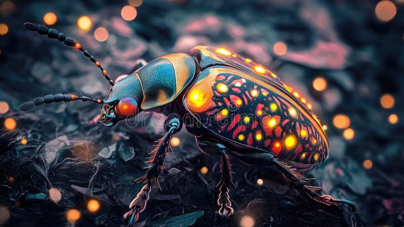 Colorful Stag Beetle stock image. Image of striking - 358575195