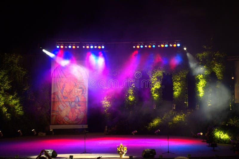 Blur stage lighting stock photo. Image of design, glowing - 12174574