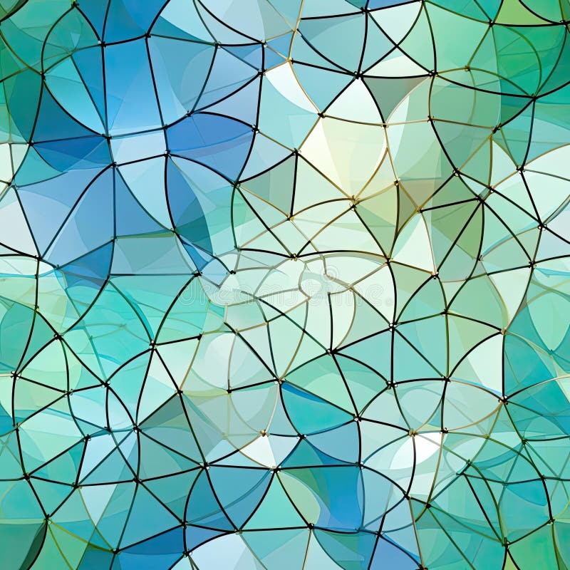 Colorful Stained Glass Pattern Background Vector (tiled) Stock ...