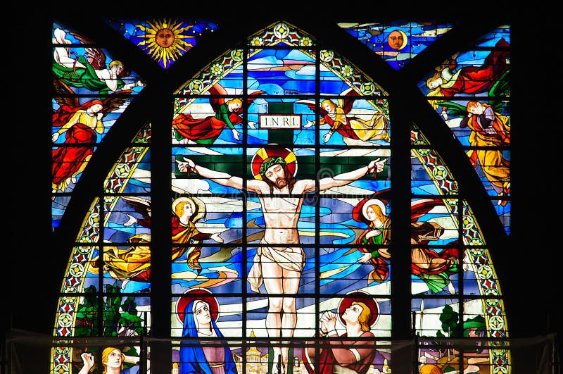 Colorful Stained Glass Window Picture. Image: 19925857