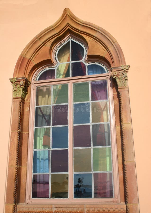 Colorful Stained Glass Window Stock Photo - Image of craftsmanship ...