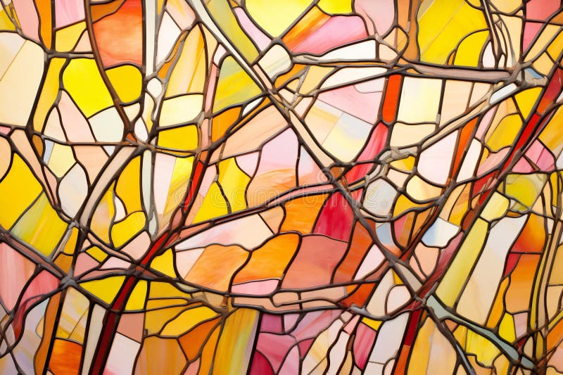 Colorful Stained Glass Window Background, Abstract Texture of Stained ...