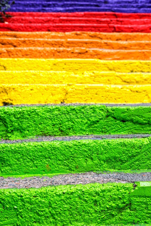 Colorful stairs stock photo. Image of cool, beautiful - 35454572