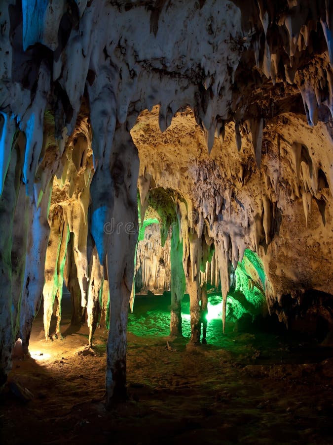 Big stalactite wall stock image. Image of asia, natural - 14678299