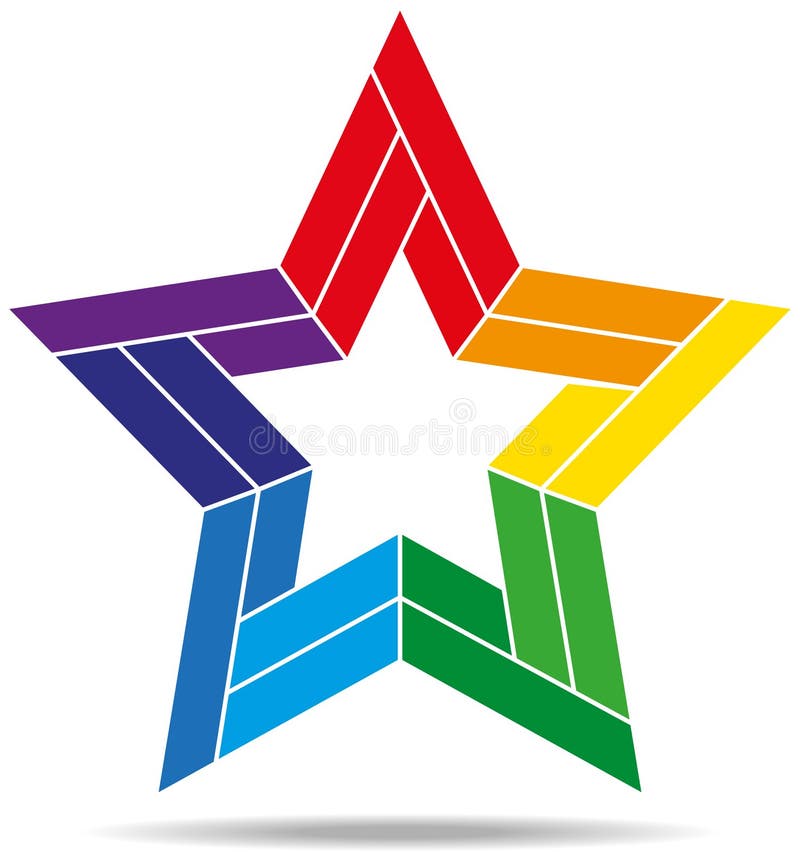 Colorful star stock vector. Illustration of communications - 27494131