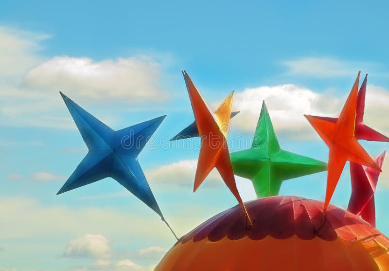Colorful star designs stock image. Image of globe, multicolor - 92105107