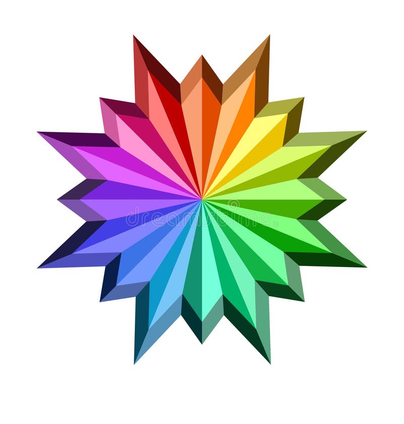 Colorful star icon stock illustration. Illustration of graphic - 29641763