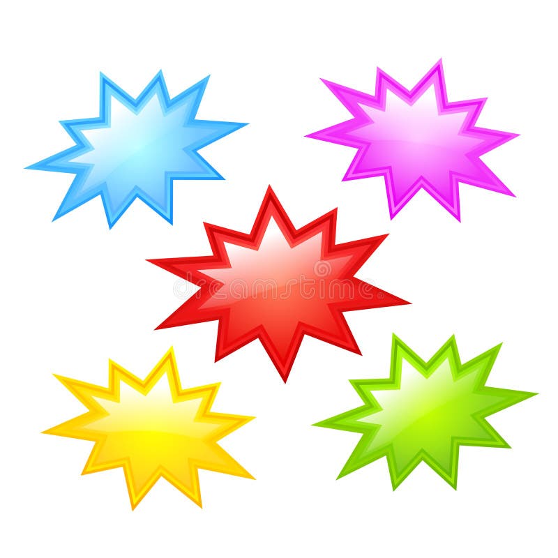 Colorful star icon stock vector. Illustration of balloon - 80644034