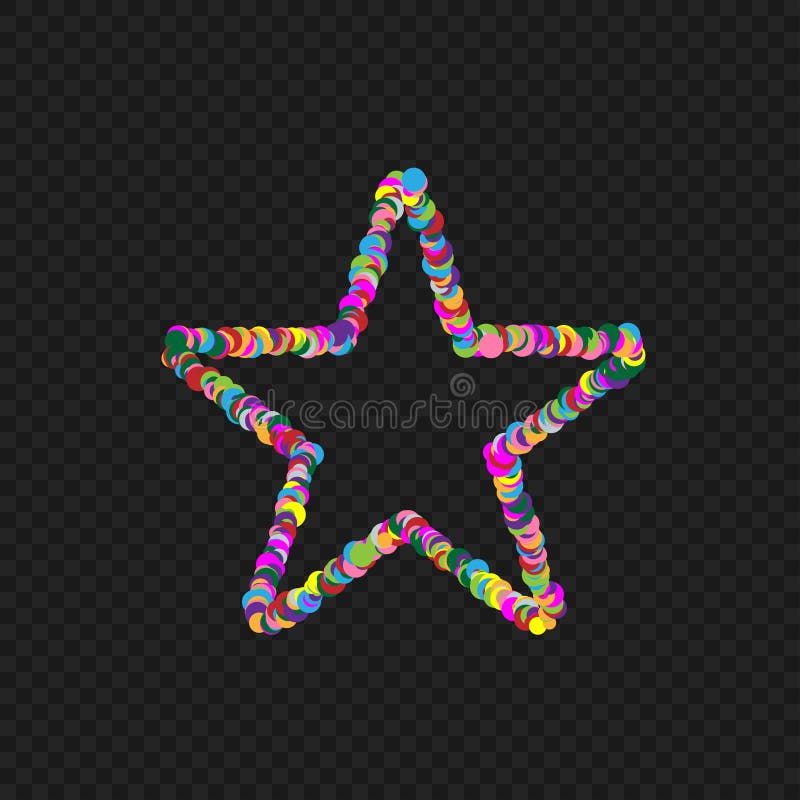 Colorful star shape stock vector. Illustration of decoration - 105795396