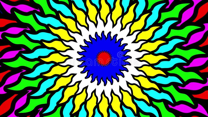 Colorful Star Shapes Illusion Motion Graphics Background Stock Footage ...