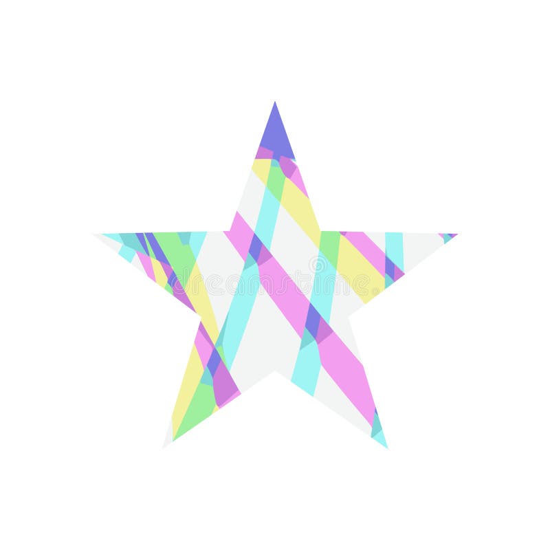 Colorful star symbol stock illustration. Illustration of beautiful ...