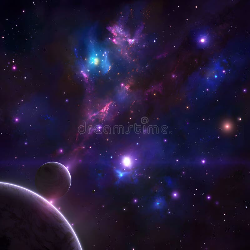 Colorful Star Systems and Galaxies Stock Image - Image of exploration ...