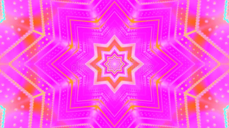 Colorful Star Tunnel Loop with Vibrant Patterns Creating an Immersive ...