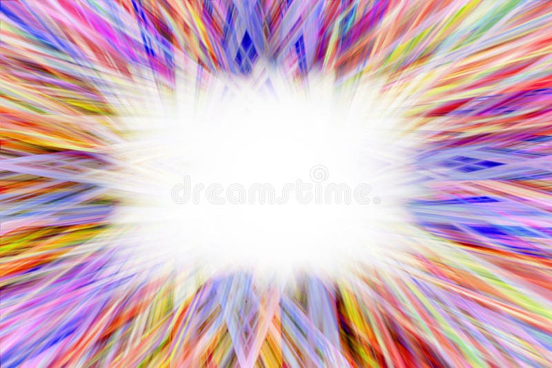 Colorful Starburst Explosion Border Stock Illustration - Illustration ...