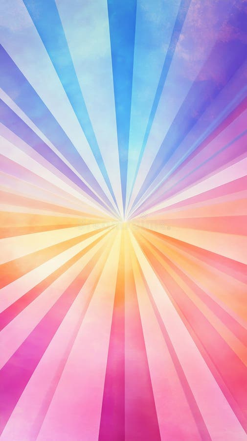 Colorful Starburst Radial Gradient Background, Vibrant Abstract Design ...