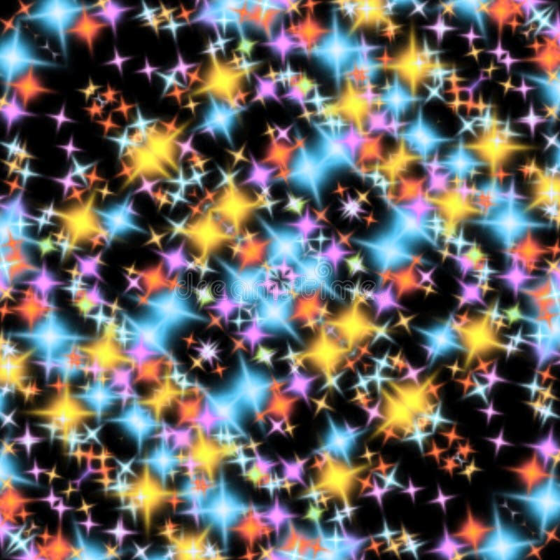 Colorful Stars Abstracts Blurs Party Backgrounds Stock Illustration ...