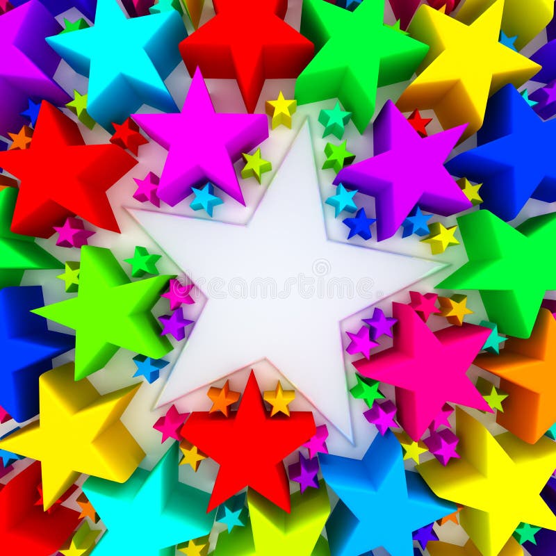 Colorful Stars stock illustration. Illustration of pattern - 22904522