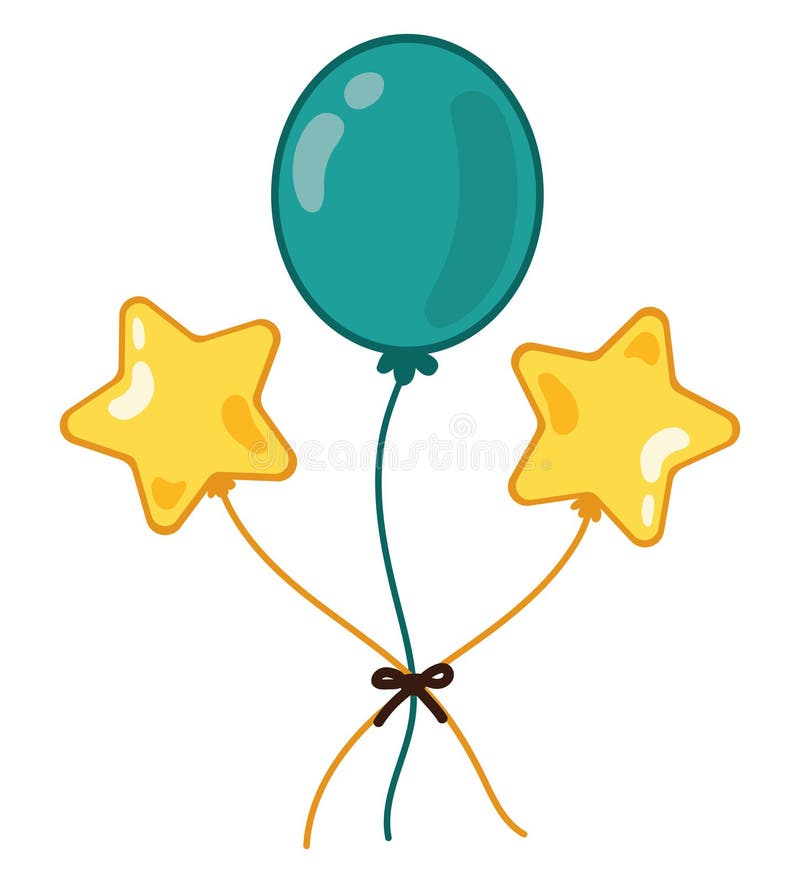 Colorful stars balloons stock illustration. Illustration of knot ... Colorful stars balloons stock illustration. Illustration of knot ...