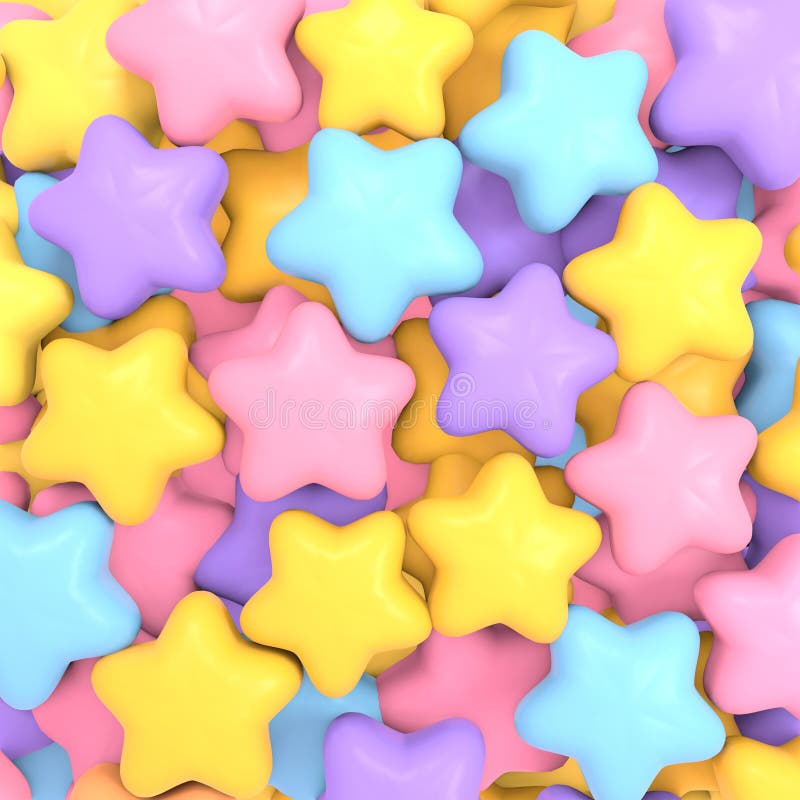 Colorful stars stack stock illustration. Illustration of candy - 285600670