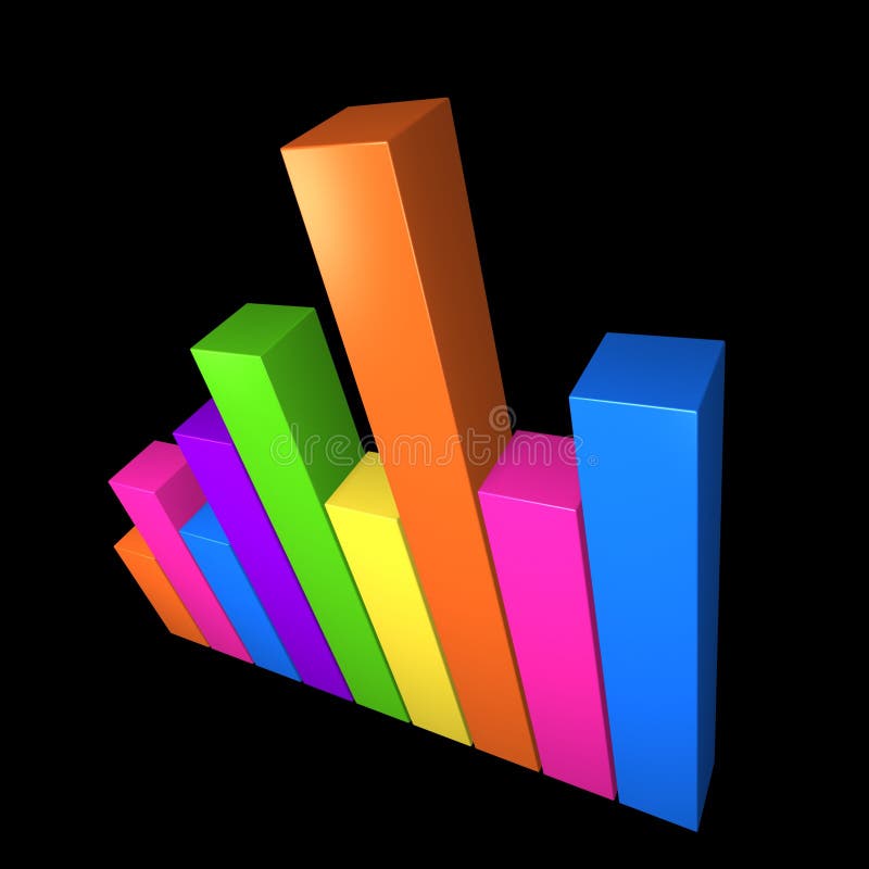Colorful stat stock illustration. Illustration of happy - 10350557