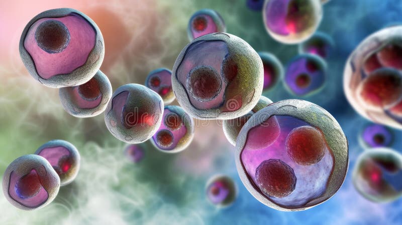 Colorful Stem Cell Render stock photo. Image of life - 311899614