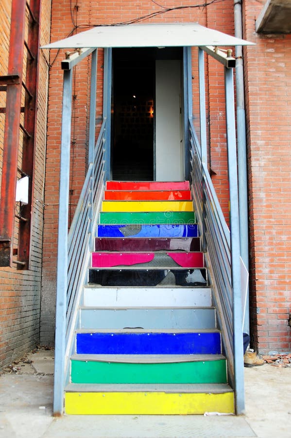 Colorful step stock image. Image of stairway, path, success - 31365907