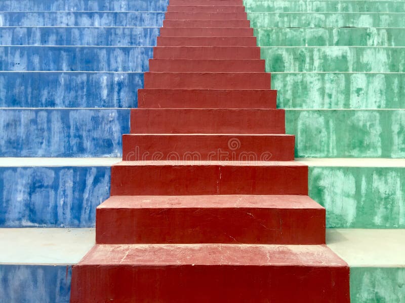 Colorful Steps, Urban Historic Building Stock Photo - Image of ...